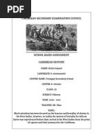 CSEC Caribbean History SBA Sample | PDF | Church Of England | Catholic ...