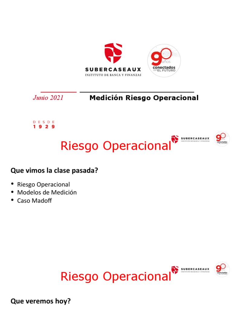 Riesgo Medicion Riesgo Operacional | PDF | Riesgo operacional | Basilea Ii