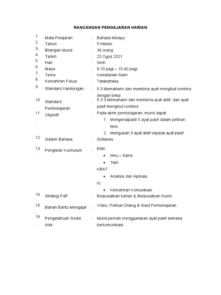 M8 RPH BM 5 Intelek 23 8 | PDF