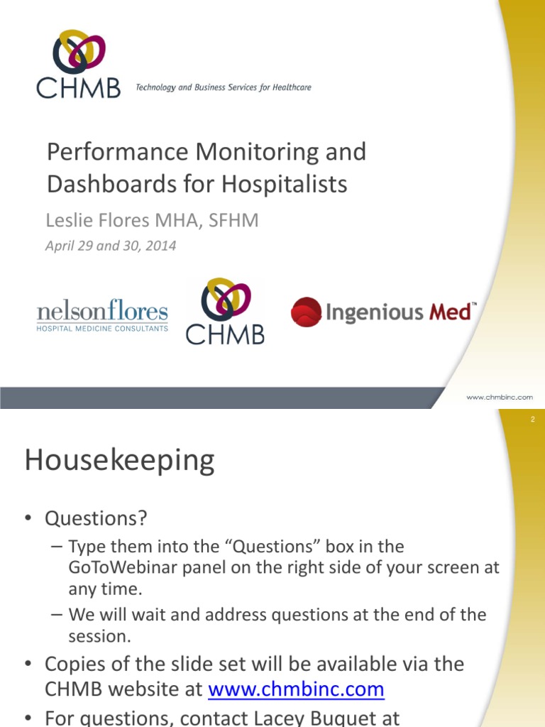 Performance Monitoring and Dashboards For Hospitalists | PDF | Patient ...