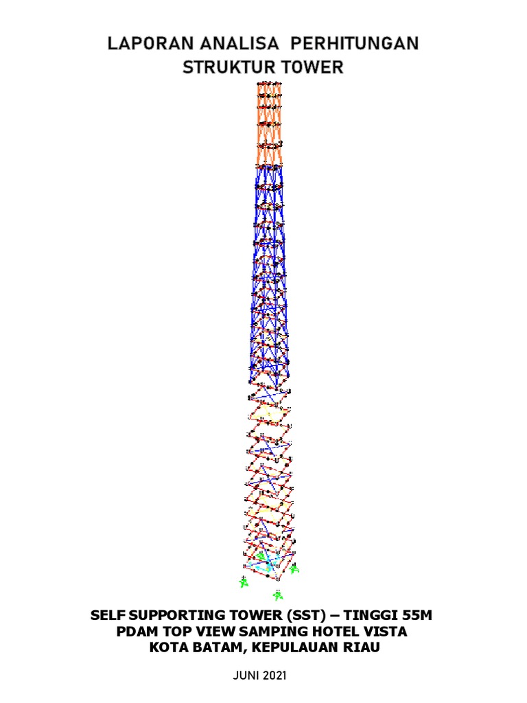 Analisa Struktur Pdam Top View | PDF