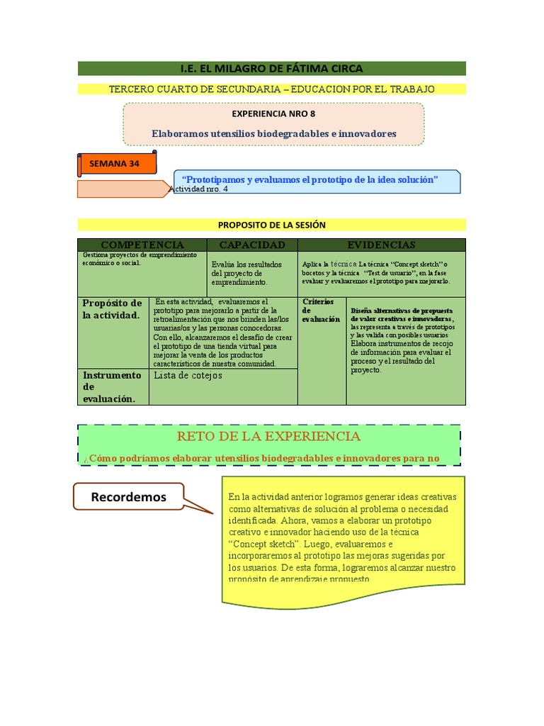 Fase Prototipar y Evaluar | PDF | Evaluación | Iniciativa empresarial