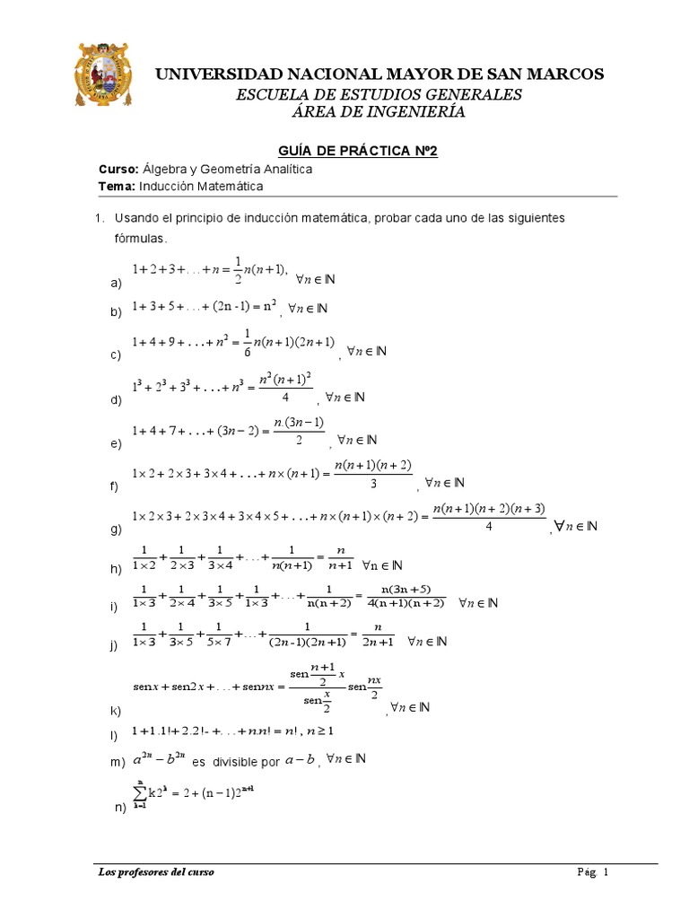 Guía de Practica 2 | PDF | Matemáticas discretas | Geometría