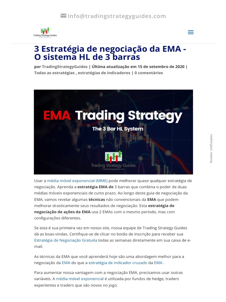 3 EMA Trading Strategy - The 3 Bar HL System | PDF | Média móvel ...