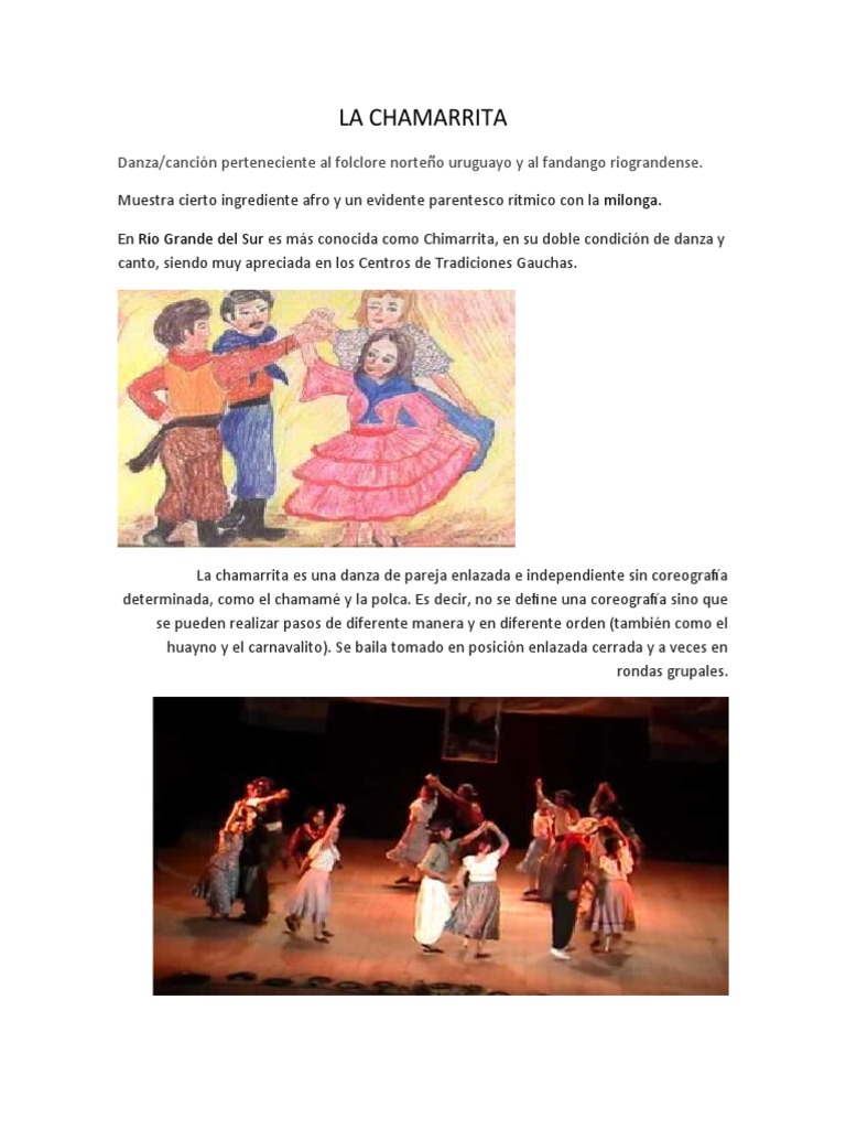 Historia y características de la chamarrita | PDF | Musica ...