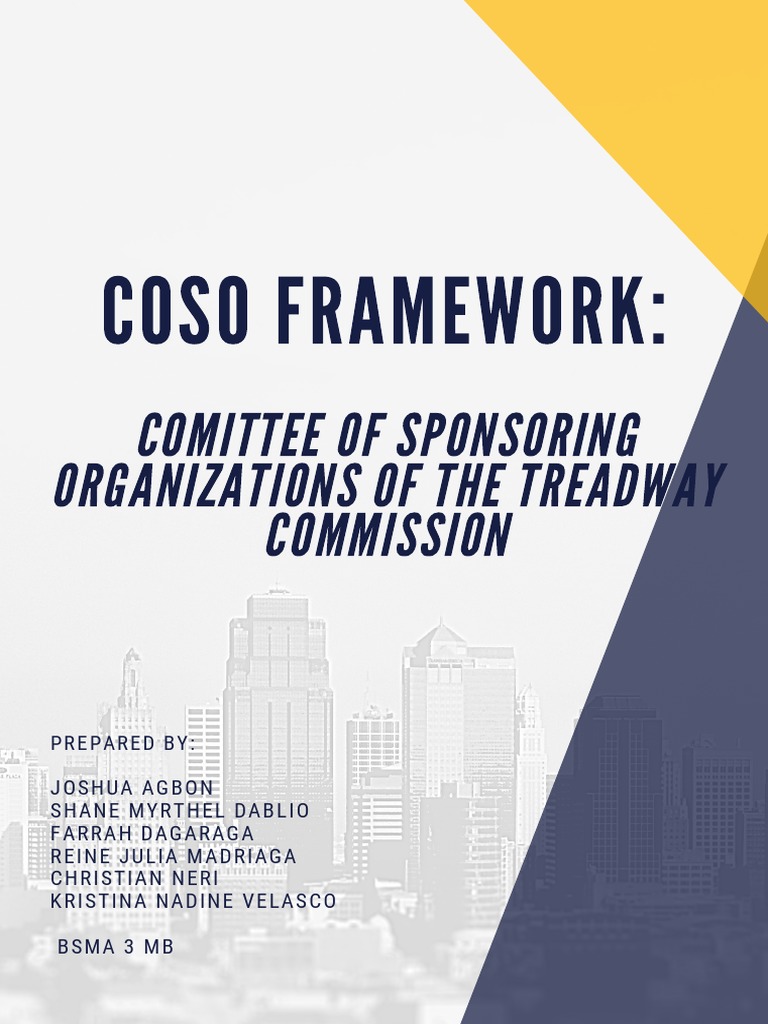 Handout - Coso Framework | PDF | Internal Control | Risk