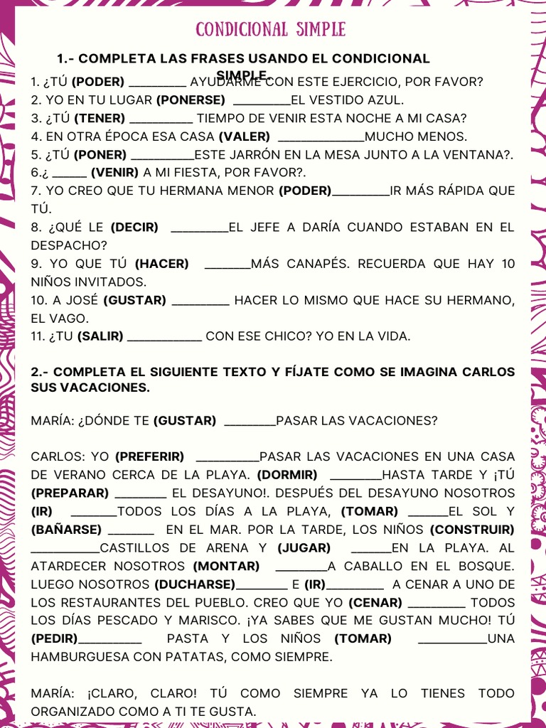 Condicional Simple | PDF