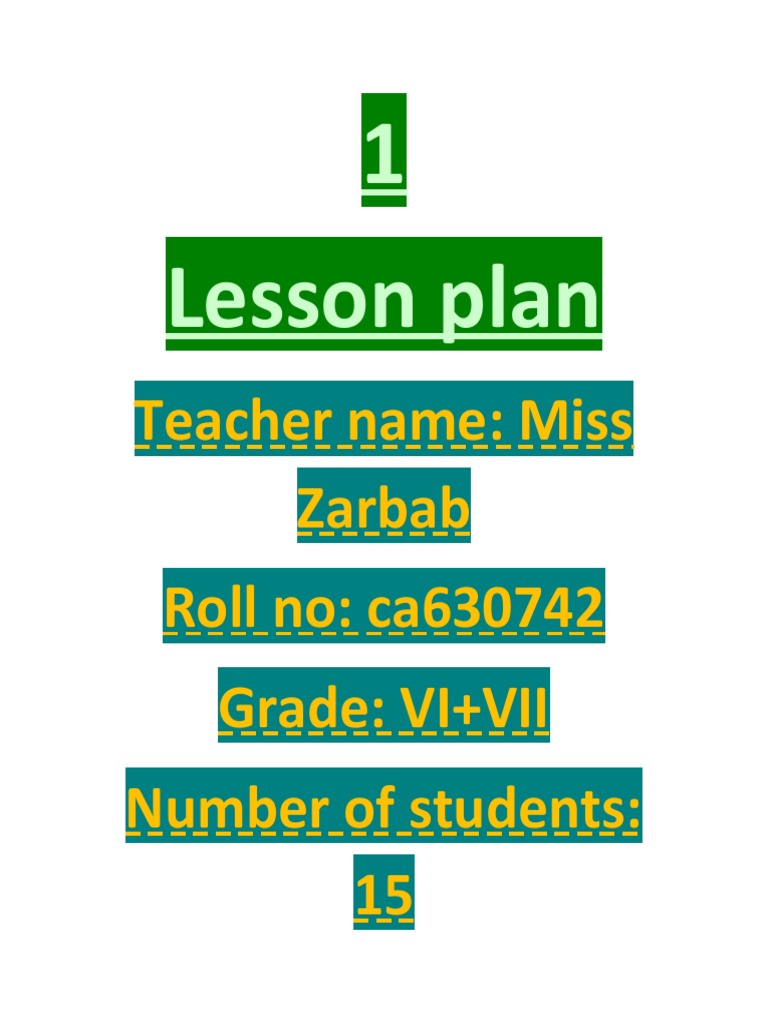 Lesson Plan-WPS Office | Download Free PDF | Part Of Speech | Lesson Plan