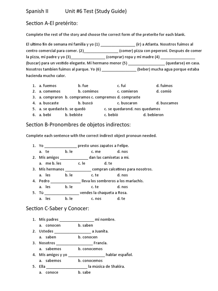 Unit 6 Study Guide Spring 19 | PDF | Ropa | Softlines (venta minorista)