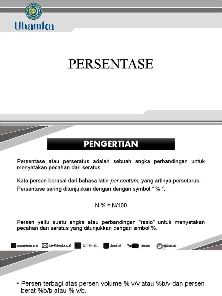 Pengertian dan Contoh Persentase | PDF | Kesehatan Holistik