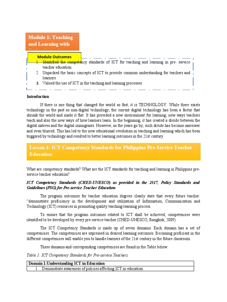 Module 1: Teaching and Learning With Technology: An | PDF | Educational ...