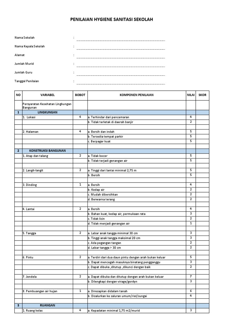Form Ikl Sekolah | PDF