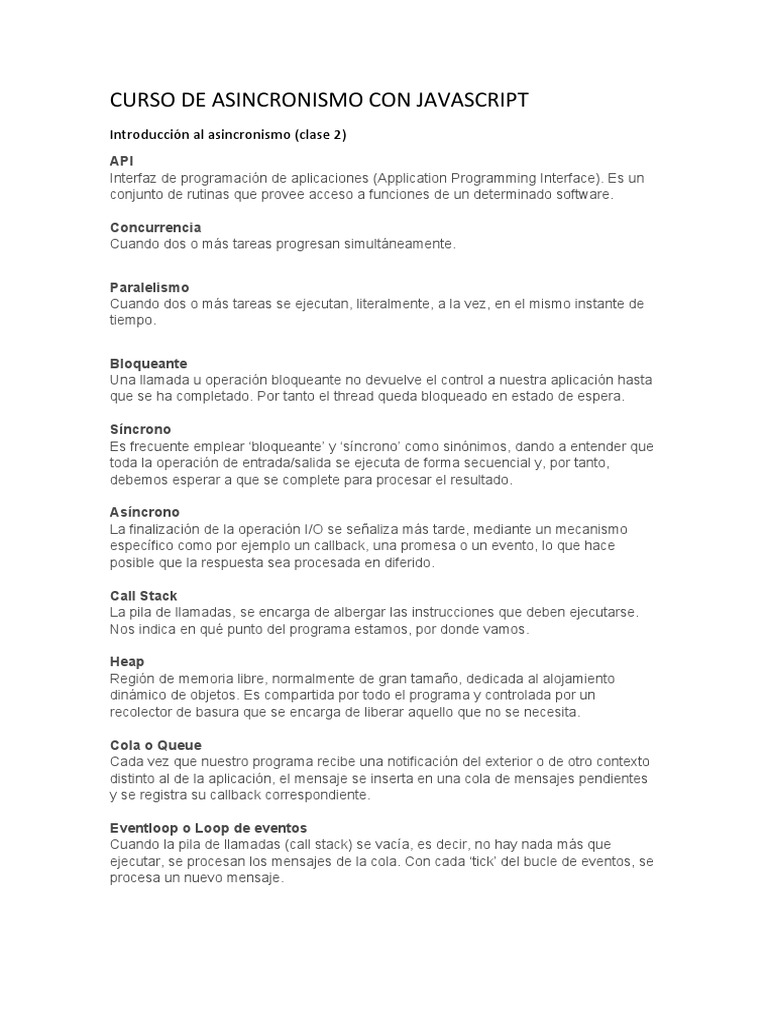 Curso de Asincronismo Con Javascript | PDF | Xml | Modelo de objeto de ...