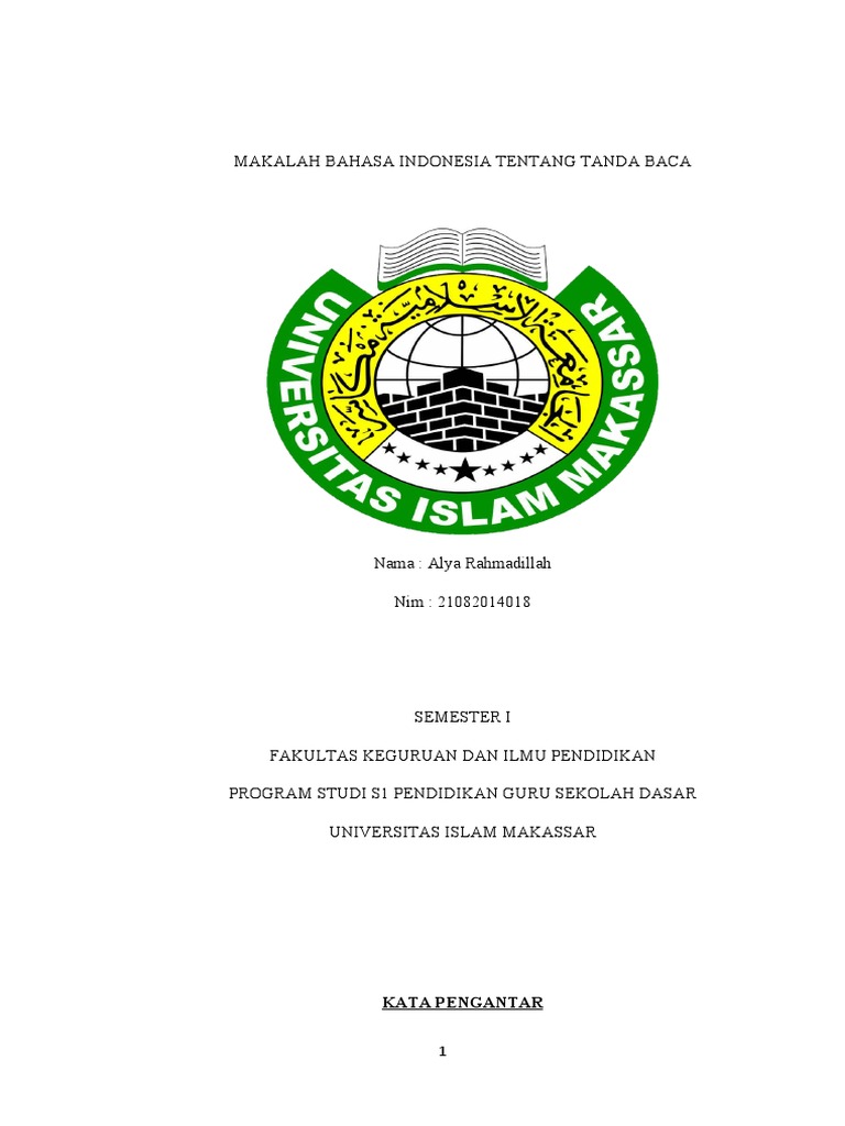 Makalah Bahasa Indonesia Tentang Tanda Bac1 | PDF