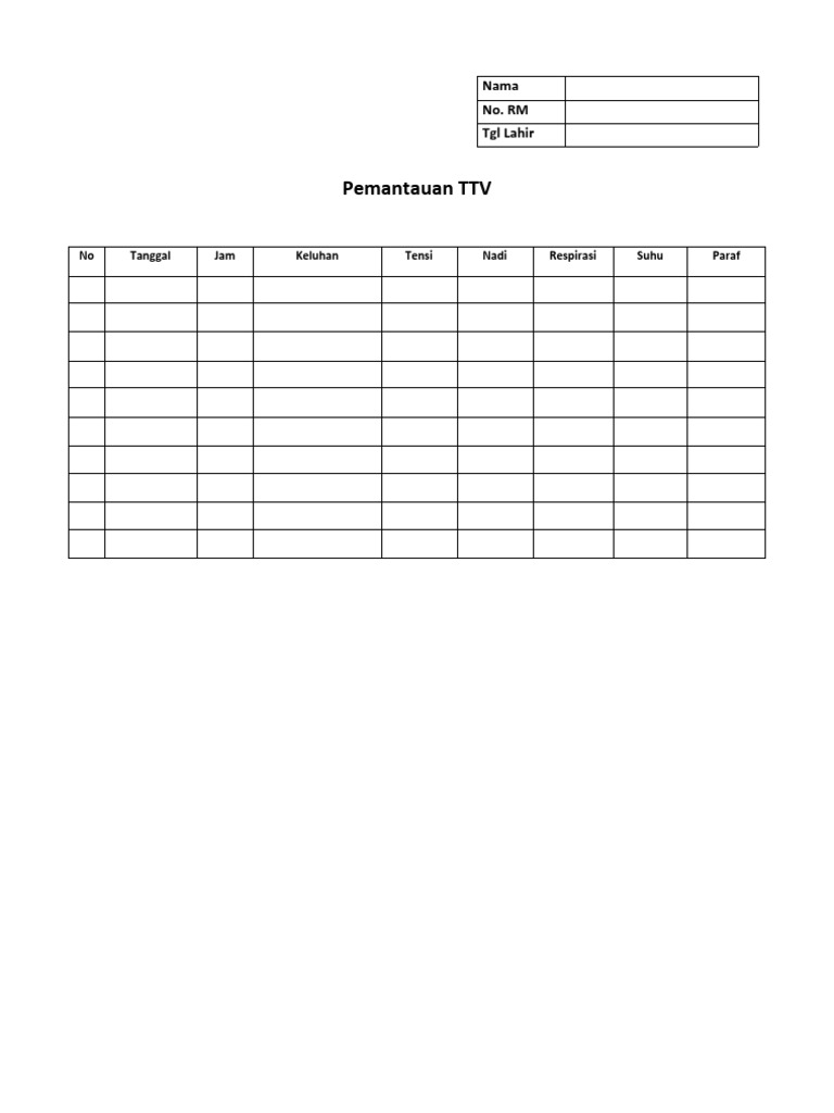Pemantauan TTV | PDF
