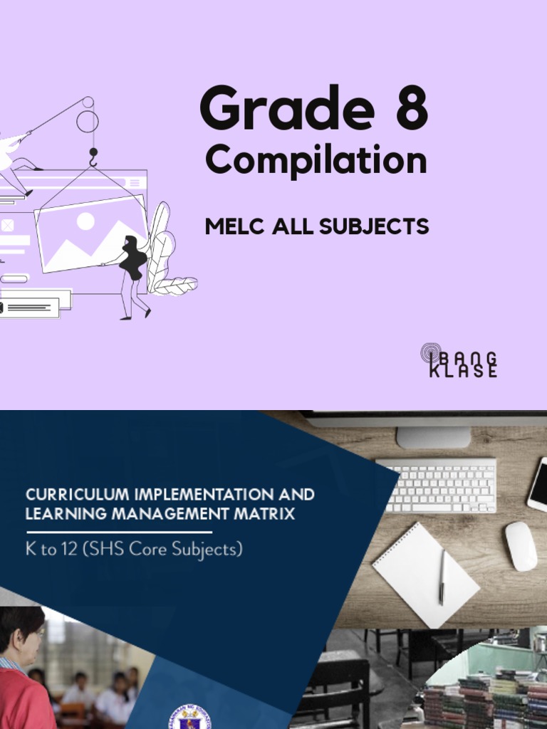 Grade 8 MELC Compilation | PDF | Literacy | Cognition