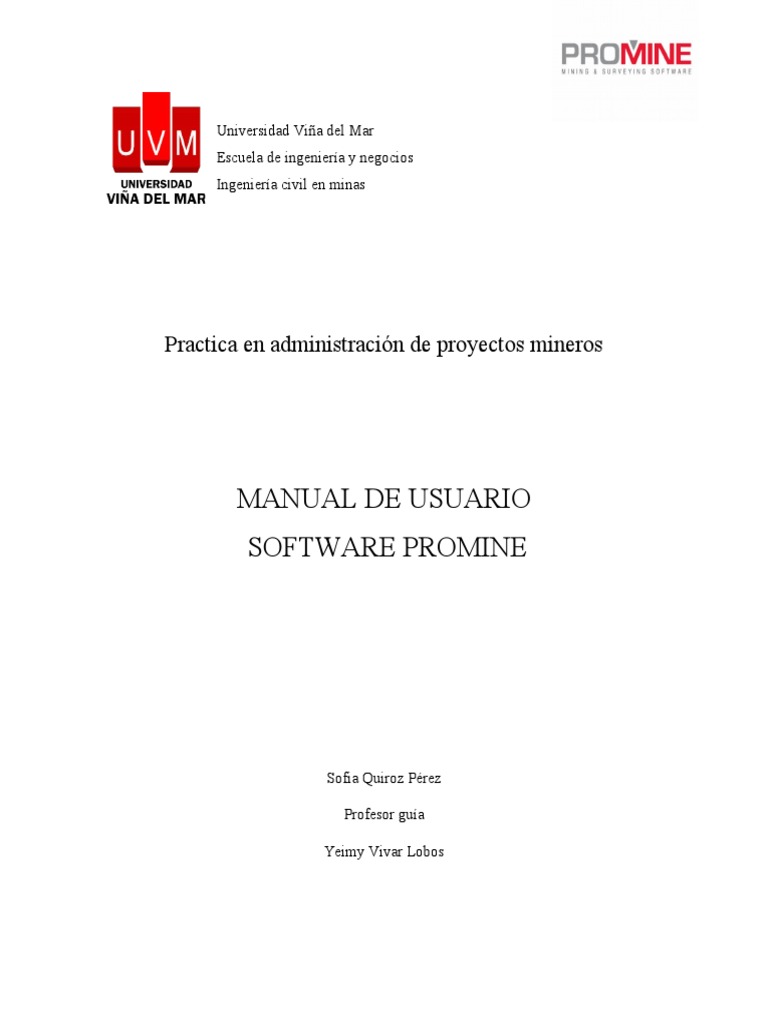 Manual de Uso Promine-REVISIÓN 19 DE OCTUBRE 2021 | PDF | Software | Servidor (Computación)