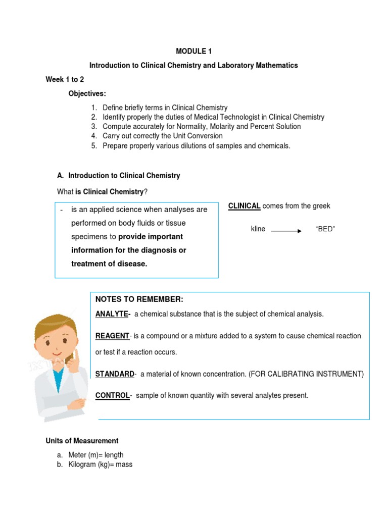 Clinical Chem | PDF | Solution | Mass Concentration (Chemistry)