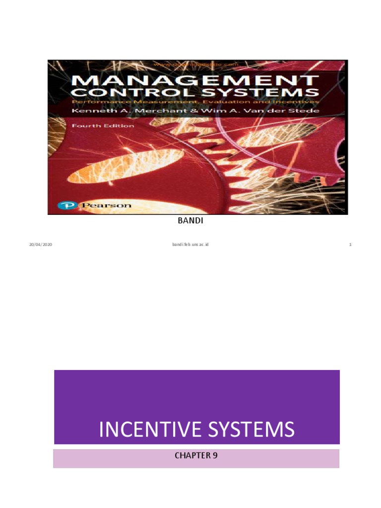 9 Chapter 9 Incentive Systems | PDF