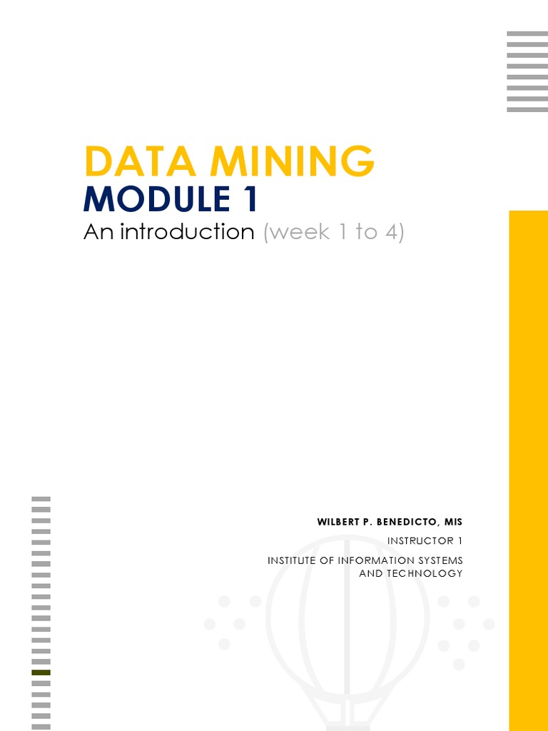 Module 1-Data Mining Introduction (Student Edition) | PDF | Databases | Data Mining