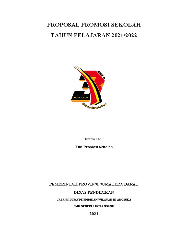 Proposal Promosi Sekolah | PDF