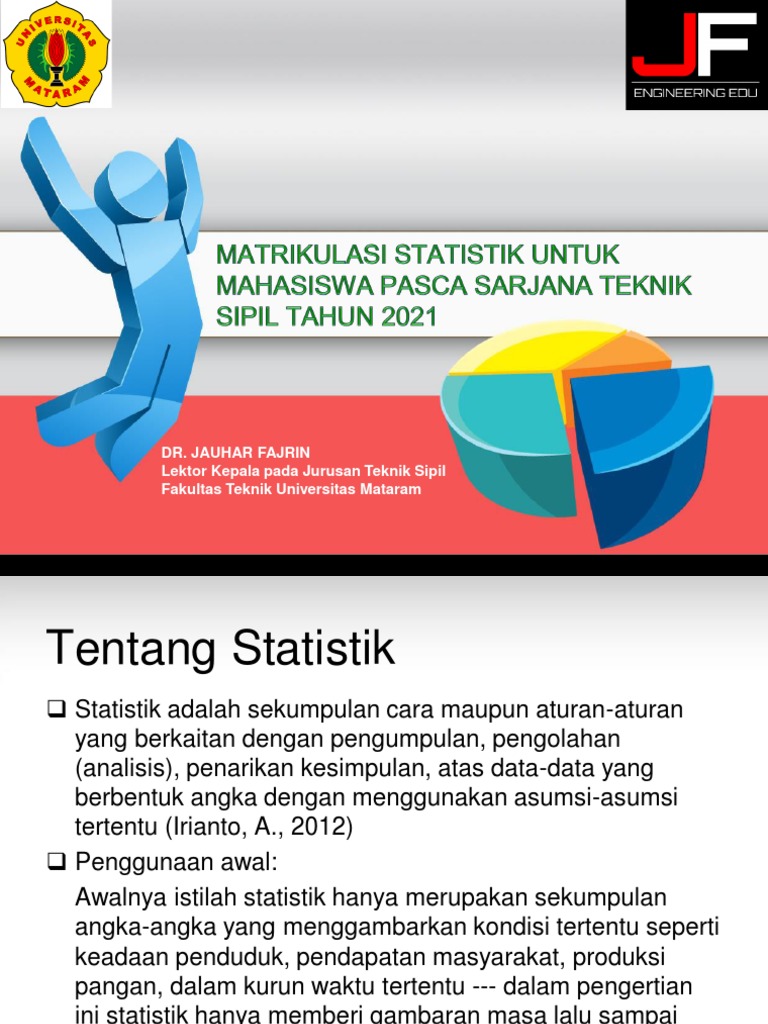 Statistik Teknik Sipil: Dasar dan Fungsi | PDF | Metode & Bahan Ajar