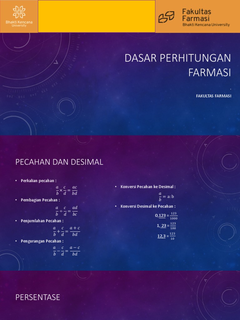 Dasar Perhitungan Farmasi | PDF