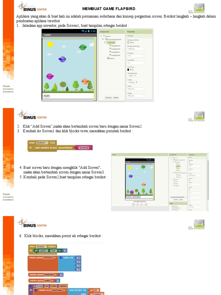 Sesi13sd15 - Membuat Game Flap Bird | PDF