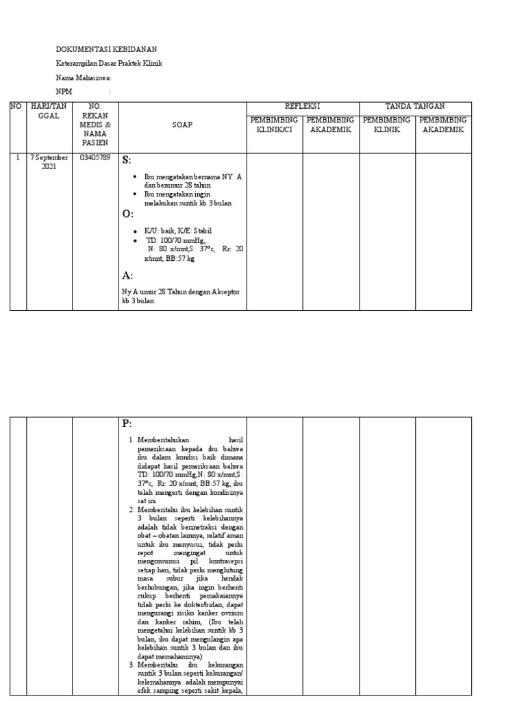 Contoh Soap KDPK | PDF
