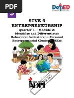 Grade 10 Unit 1 Entrep | PDF | Entrepreneurship | Brand