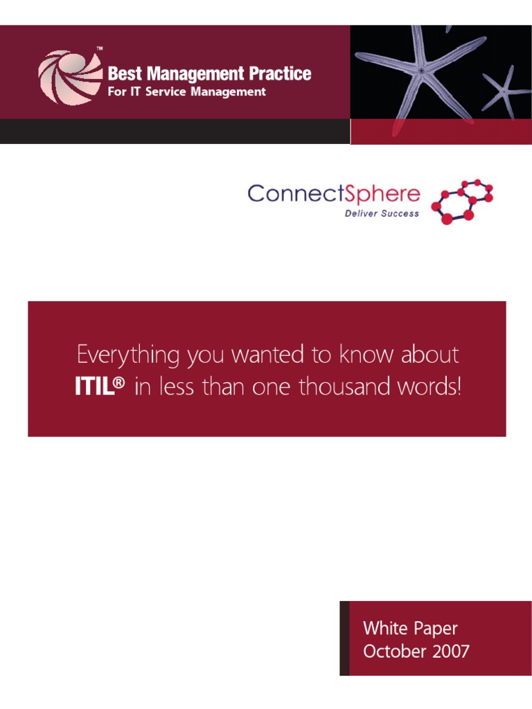 ITIL White Paper v1 | PDF | Itil | It Service Management
