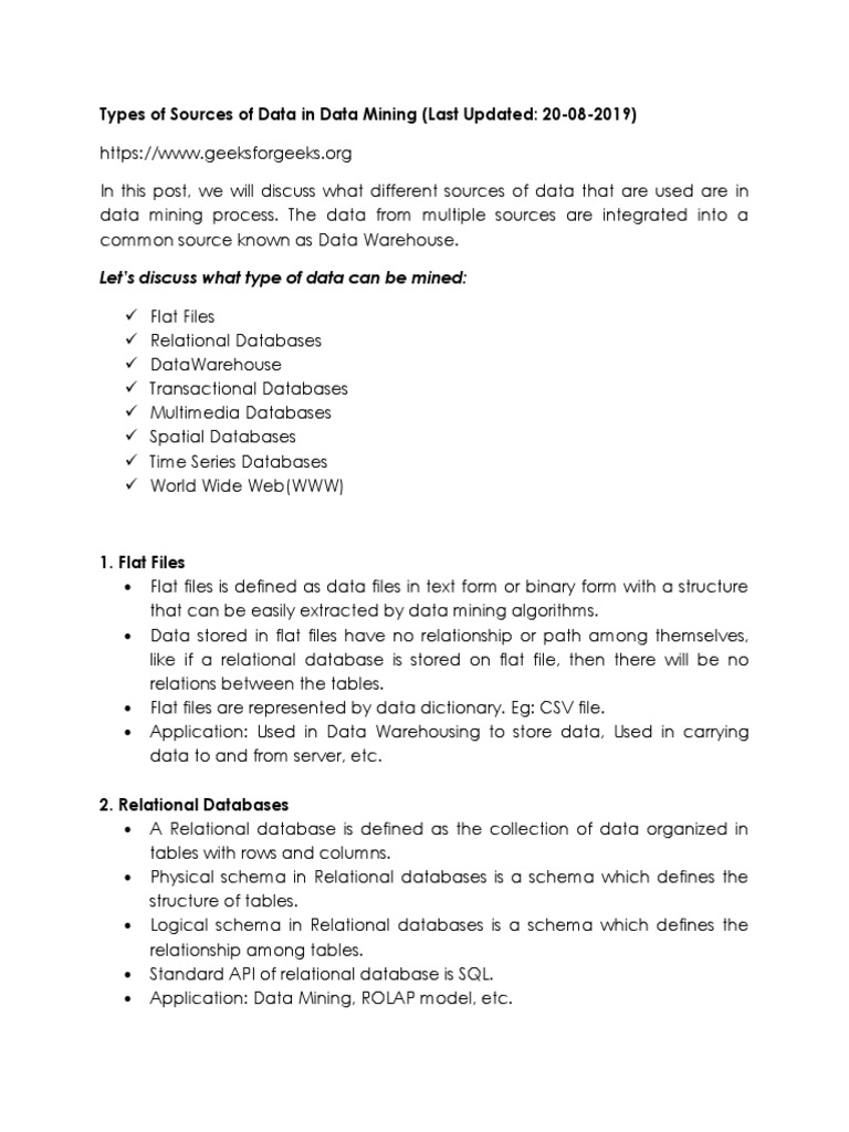 Module 2 - Data Preprocessing and Visualization | PDF | Data Warehouse | Databases
