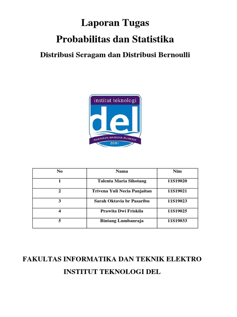 Kelompok 2 - Laporan Tugas Probstat | PDF