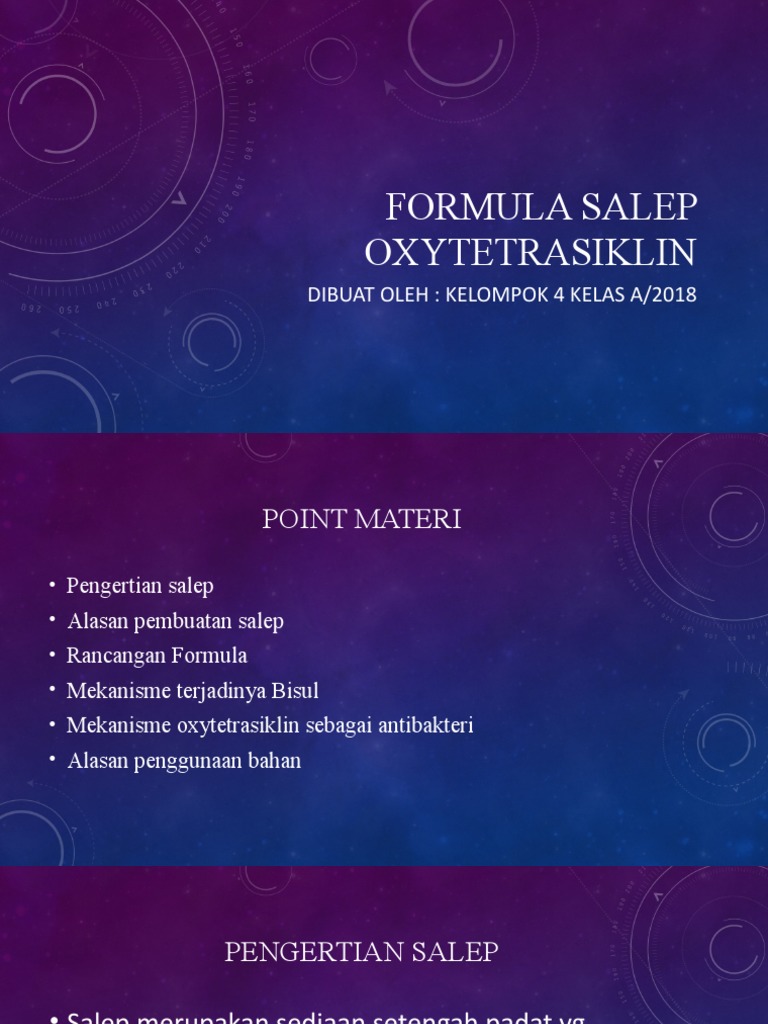 Formula Salep Oxytetrasiklin untuk Bisul | PDF