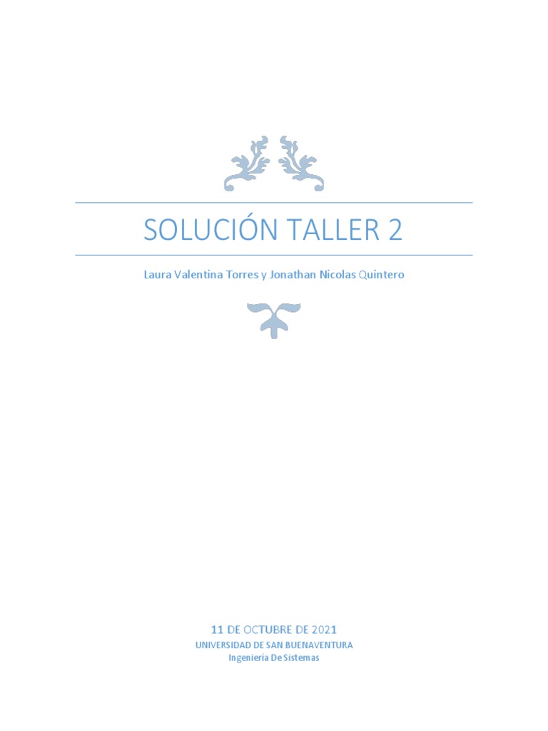 Solucion Taller 2 PL-SQL | PDF | Pl / Sql | Oracle Corporation