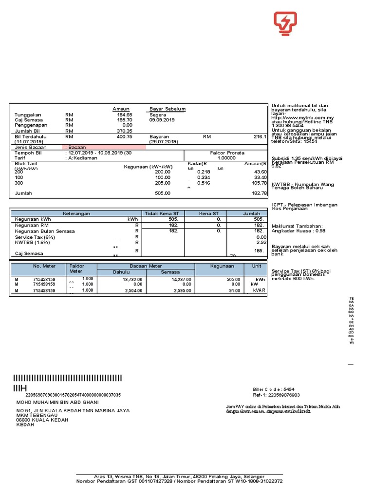 Bill Listrik | PDF
