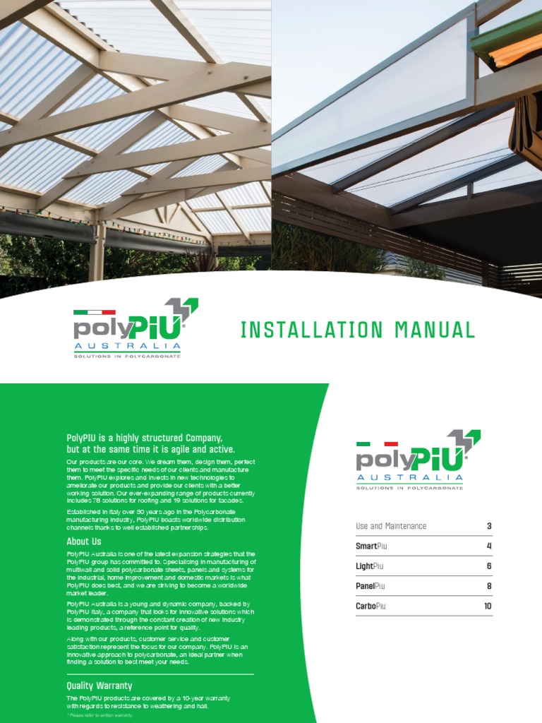 PolyPIU Installation Manual Guide | PDF | Sheet Metal | Ultraviolet