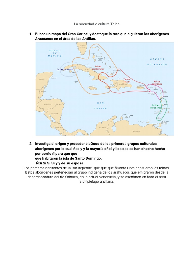 La Sociedad Taina HSD | PDF | Pueblos Indígenas de las Américas