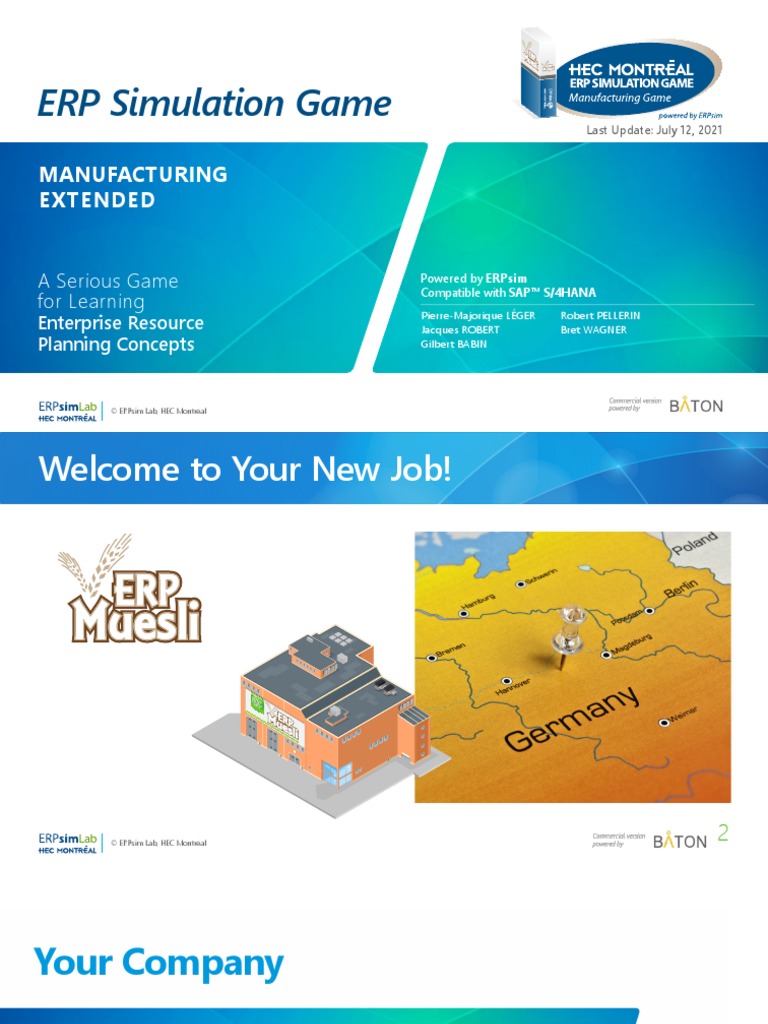 ERP Simulation Game: Manufacturing Extended | PDF | Grocery Store ...