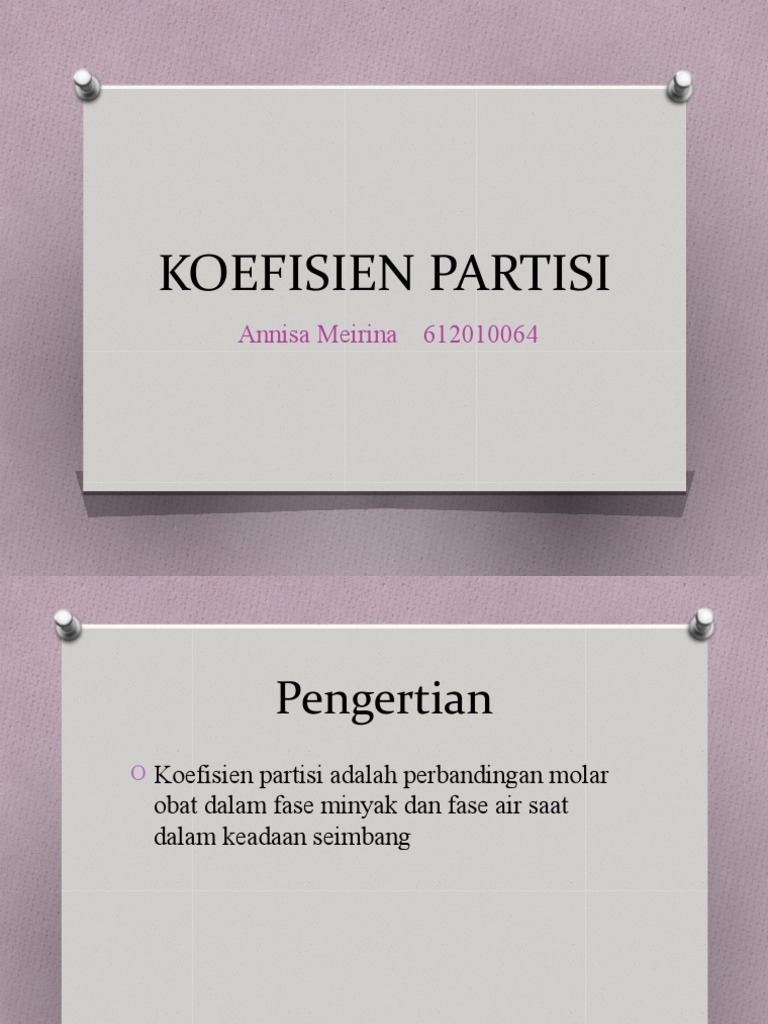 Annisa Meirina - Koefisien Partisi | PDF