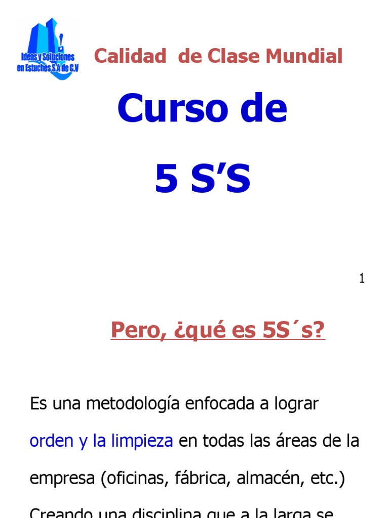 Curso de 5s | PDF | Herramientas