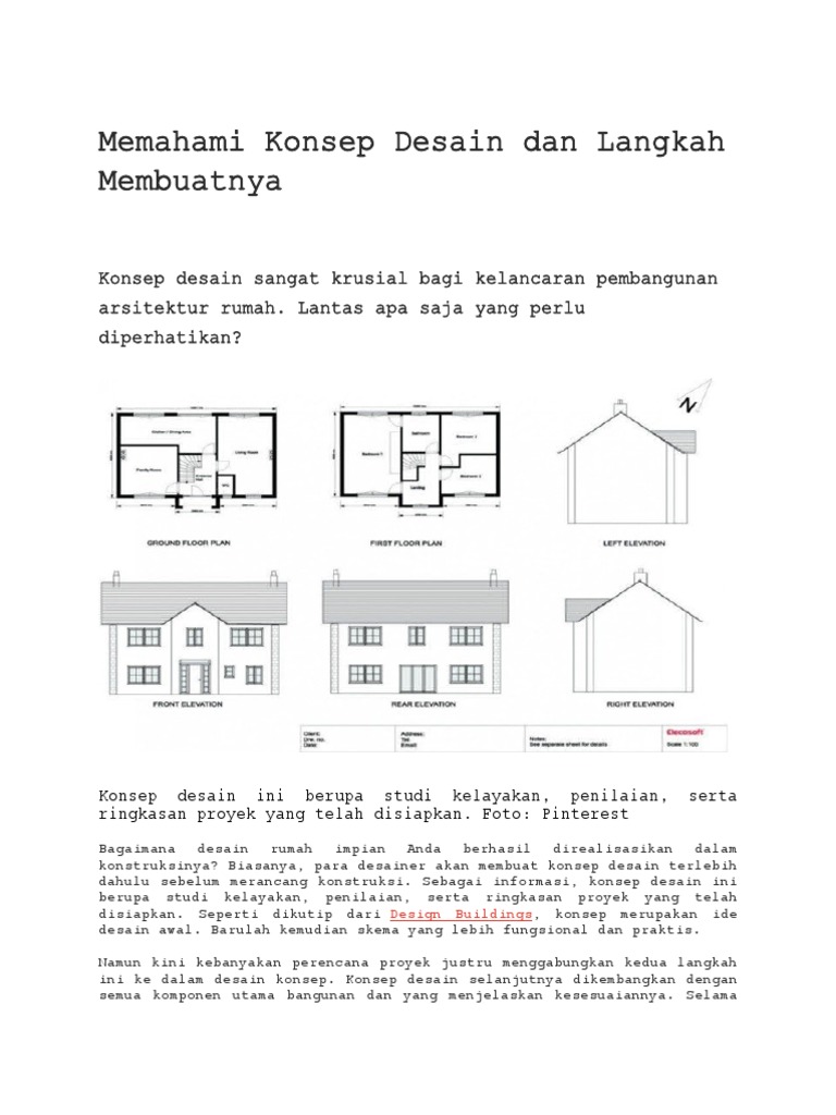 Memahami Konsep Desain Dan Langkah Membuatnya Docs | PDF