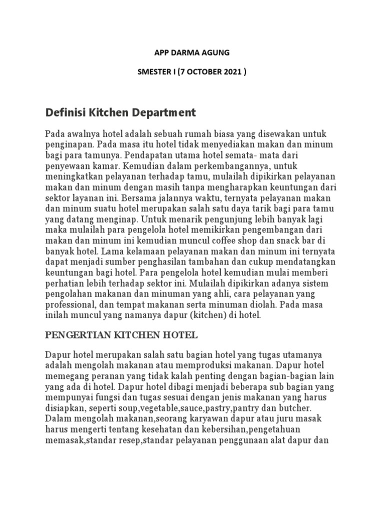 1.kitchen Introduction | PDF