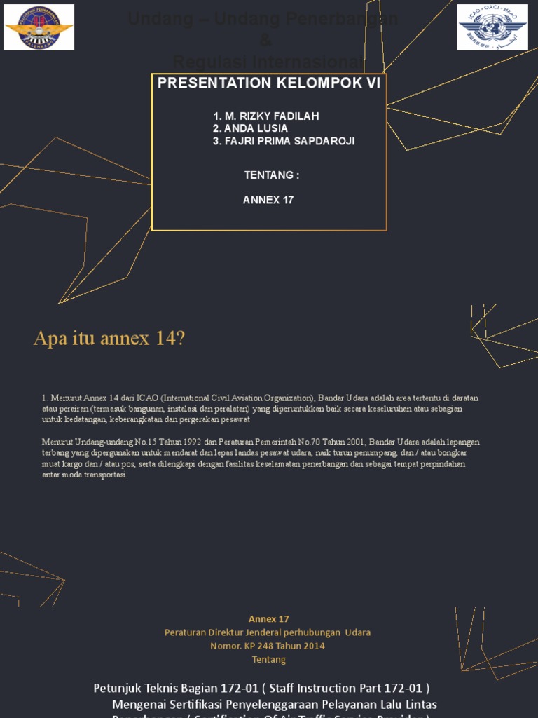 Kelompok 6 - Annex 17 | PDF