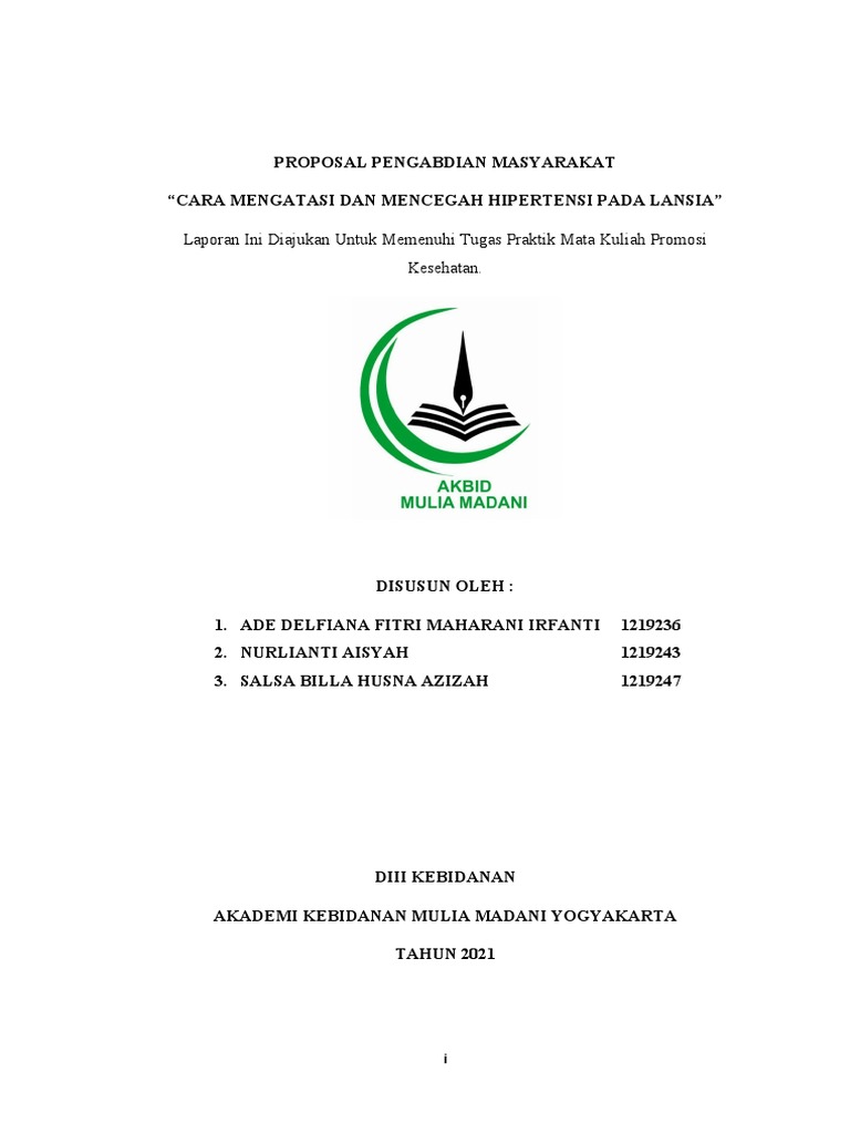 Proposal Pengabmas | PDF