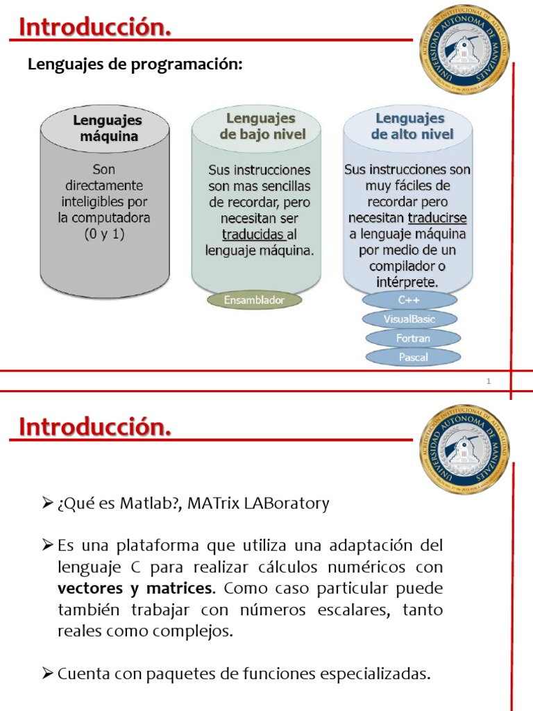 Principales Comandos Matlab | PDF | Matriz (Matemáticas) | Vector ...