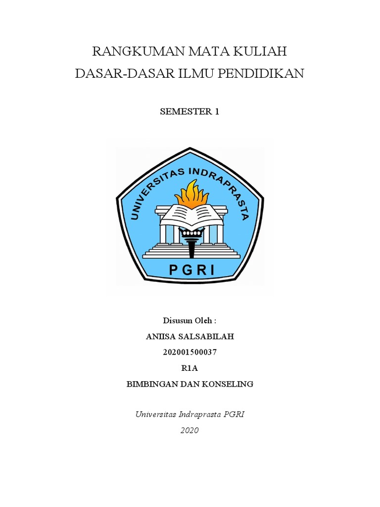 RANGKUMAN Dasar Pend | PDF