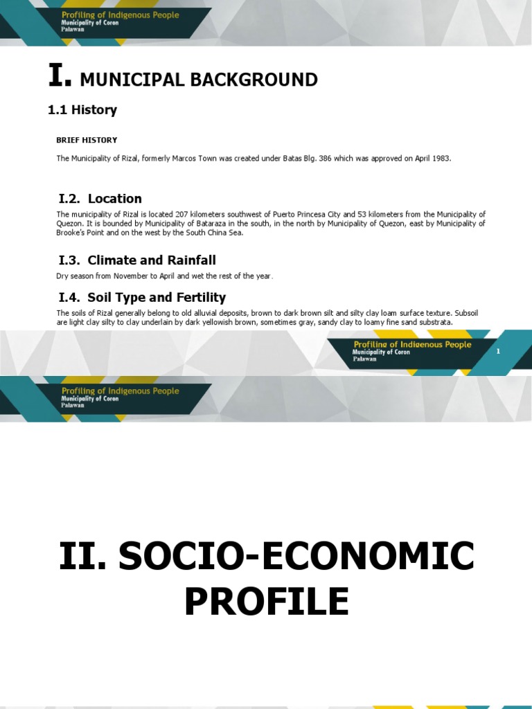 Municipal Background: 1.1 History | PDF | Indigenous Peoples