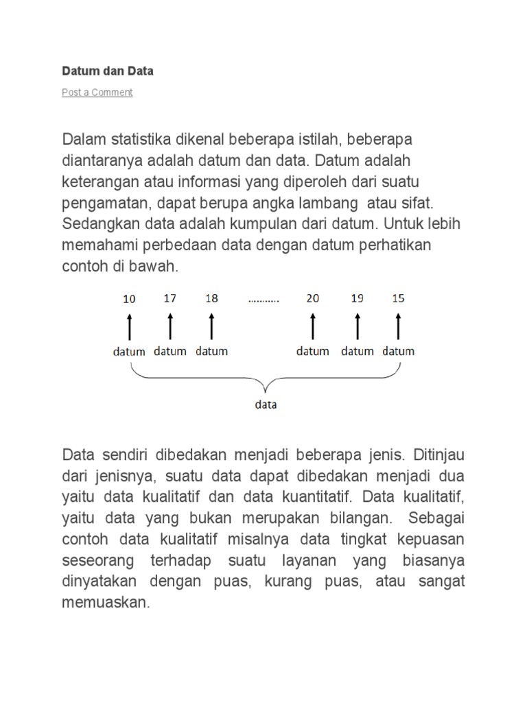 Pengertian Datum | PDF