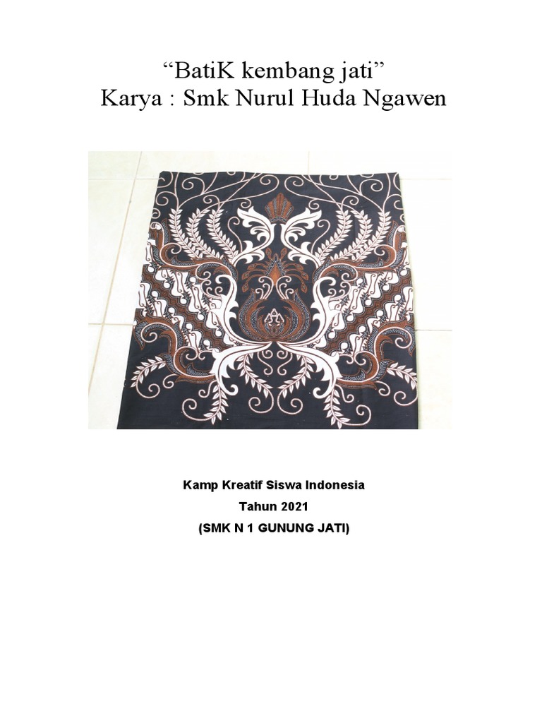 Proposal KKSI Batik Kembang Jati | PDF